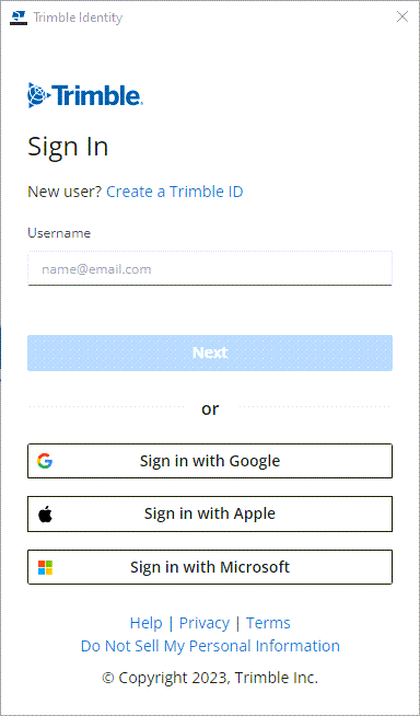 Cannot Log In Due To Blank Trimble Identity Window Trimble User 3073